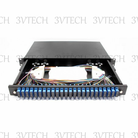 19' 1U Rack mount patch panel 6/8/12/16/18/24/32 Ports SC /LC/FC/ST ...